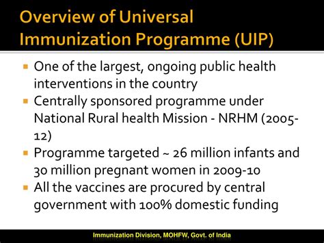 Ppt Indias Immunization Programme Powerpoint Presentation Free