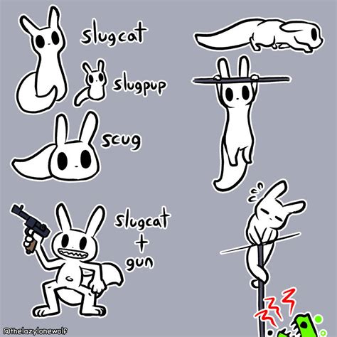 Slugcat Rain World By Thelazylonewolf On Deviantart