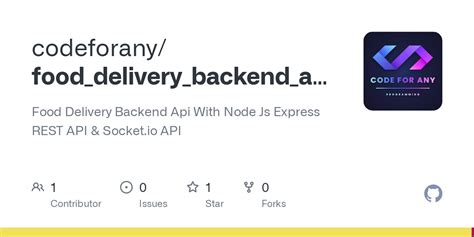 GitHub Codeforany Food Delivery Backend Api Node Food Delivery Backend Api With Node Js