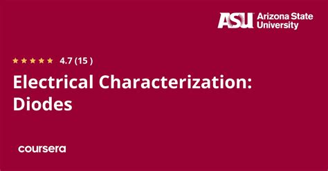 Electrical Characterization Diodes Coursera