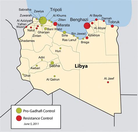 Africa Map Libyan Desert