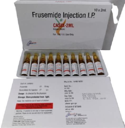 Furosemide Injection 100 Purity Effective Treatment For Edema And