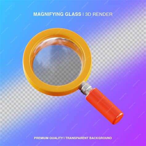 Premium Psd 3d Magnifying Glass Illustration Isolated