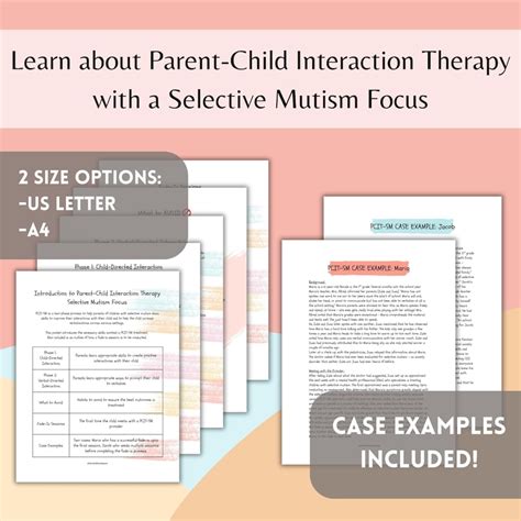 Selective Mutism Therapy Worksheets Bundle Pcit Sm Skills Talking