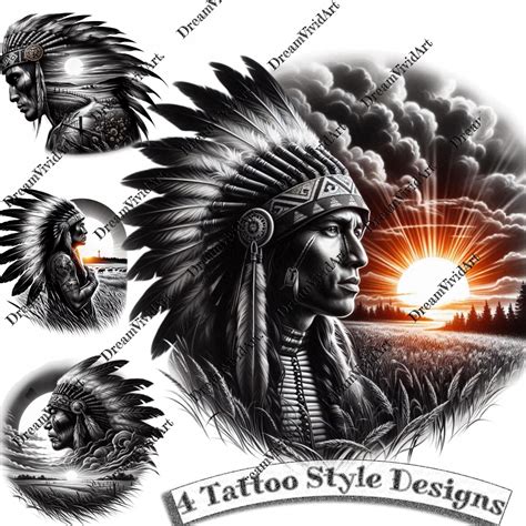 Indianerkopf Tattoo Flash Traditional Indian Skull Tattoo