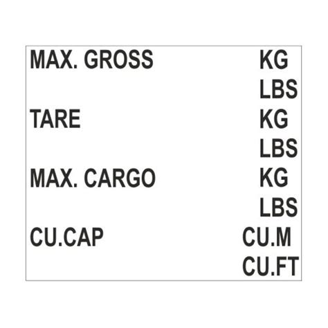 Weightlabel 2 Invulbaar Kuyper Graveertechniek