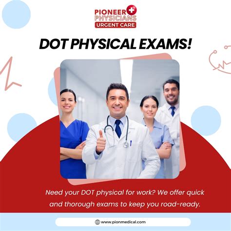 🚛 Dot Physical Exams Pioneer Physicians Urgent Care Facebook