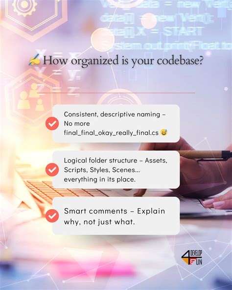 Develop4fun 🇫🇷 ️ Votre Code Est Il Bien Organisé Écrire Du Code C