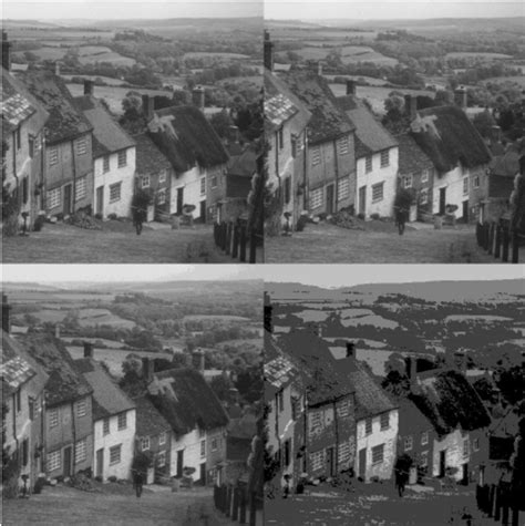 Goldhill Image At Different Bit Depths 8 Bpp Top Left 6 Bpp Download Scientific Diagram