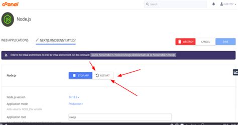 cara upload nextjs di cpanel hosting rumahweb
