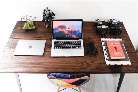 Royalty Free Photo Laptop Computer And Camera On Office Desk Pickpik