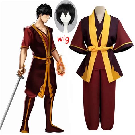 Anime Avatar The Last Airbender Zuko Prince Cosplay Costume Uniform