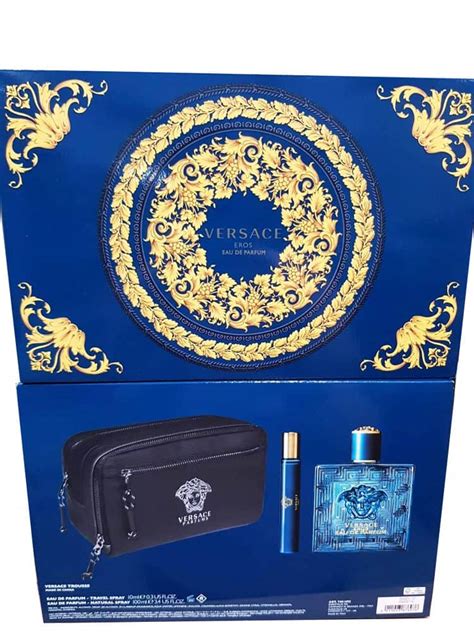 Versace Eros For Men T Set 3 Edp 100ml Edp 10ml Túi đựng Mỹ Phẩm