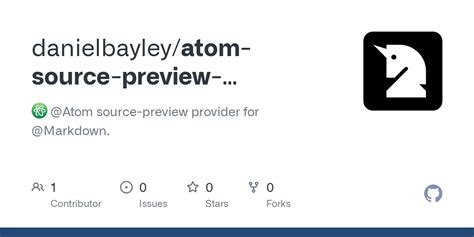 Github Danielbayleyatom Source Preview Markdown Atom Atom Source Preview Provider For