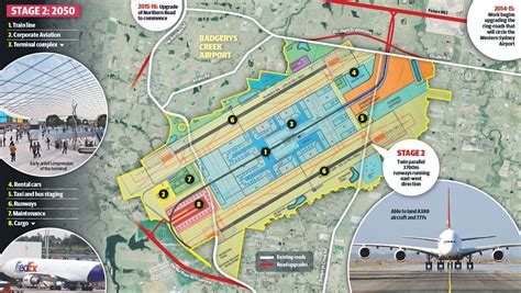 Airport Map Of Western Sydney Airport Badgerys Creek