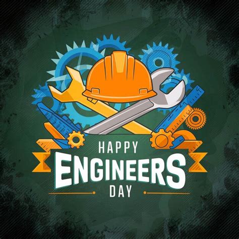 A Poster For The Engineer Engineering Day With A Metal Tool On It