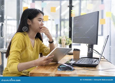 Programmers And Developer Teams Are Coding And Developing Software