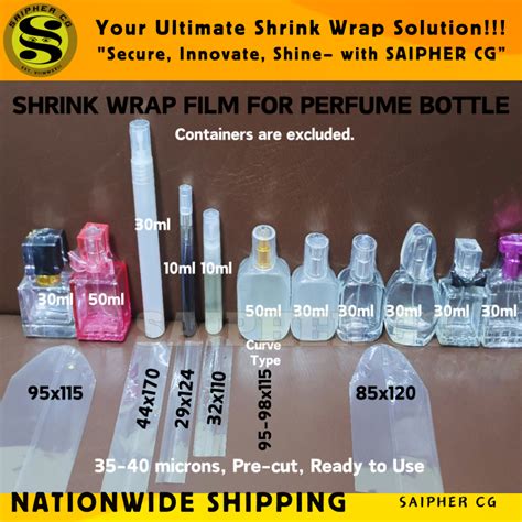 Pre Cut Pvc Shrink Wrap Plastic Sealer Tape For Bottle Perfume Glass