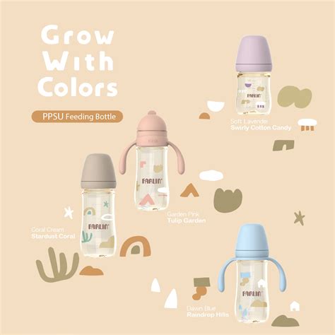 Grow With Colors Ppsu Bottles Farlin