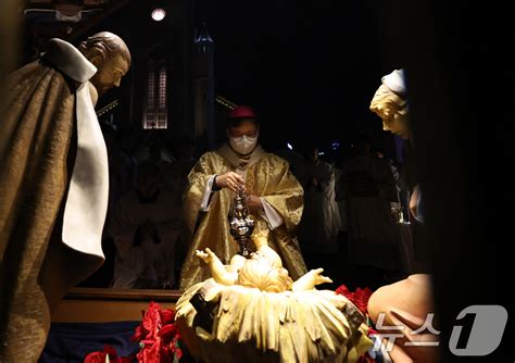 명동성당 구유예절 의식 뉴스1