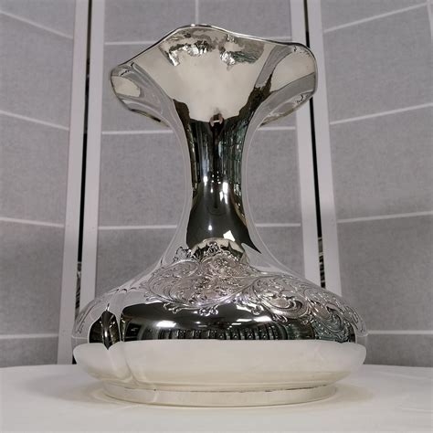 Xxi Solid 800 Silver Baroque Vase For Sale At 1stdibs