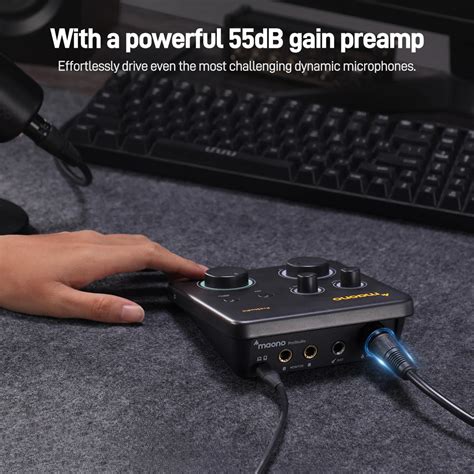 Maono Interface De Áudio Usb Para Pc Entrada Xlr 24 Bit192khz