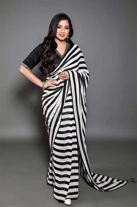 Pin By Ak 28 On Shreya Ghoshal Saree Designs Saree Look Stylish Sarees