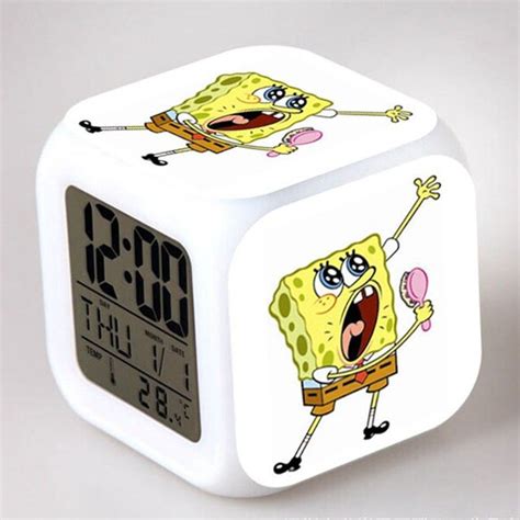 Spongebob Squarepants 03 Led Alarm Clock For T