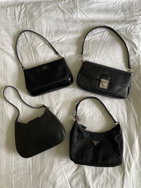 90s Mini Shoulder Bags Black And Silver Hardware Edition 🖤 Rhandbags