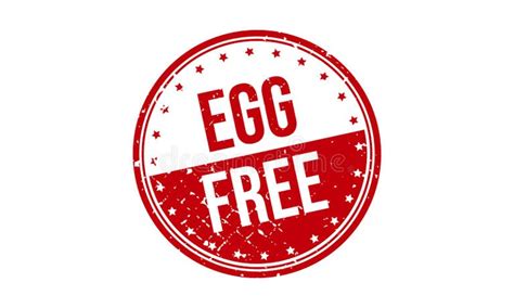 Egg Free Rubber Stamp Egg Free Grunge Stamp Seal Vector Illustration Stock Vector