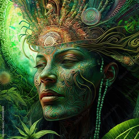 Mama Ayahuasca Ilustração Do Stock Adobe Stock