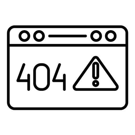 Premium Vector Internet Server Error Line Illustration