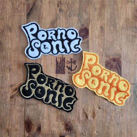 Rare Embroidered Patch Porno Sonic Gem