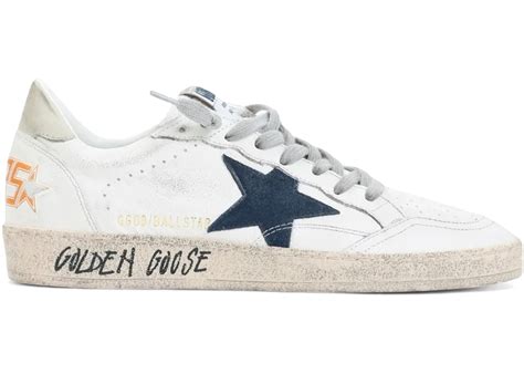 Golden Goose Ball Star White Blue Ice Mens Gmf00117 F007571 11660 Us