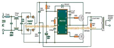 Electronic Transformer Circuit Diagram Electronic Transformer Circuit Diagram