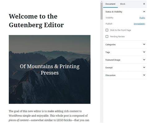 Quick Guide On Wordpress Gutenberg Editor Motopress