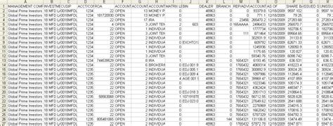 csv file