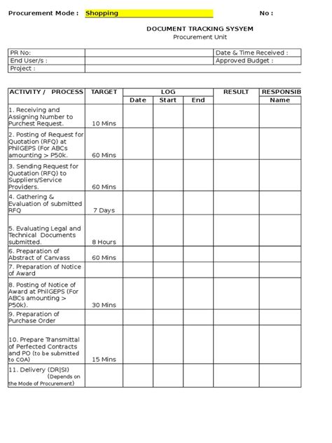 Document Tracking System Pdf Procurement Business