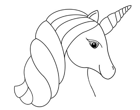Unicorn Coloring Pages Easy