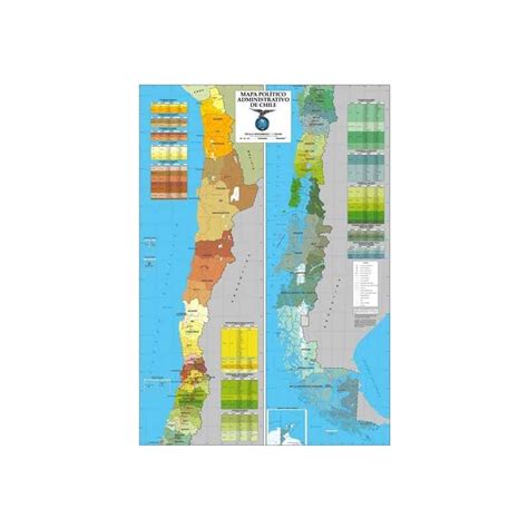 Mapa De Chile División Político Administrativa Escala 1 2 200 000