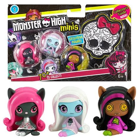 Monster High Minis 3 Pack Mini Figures Case
