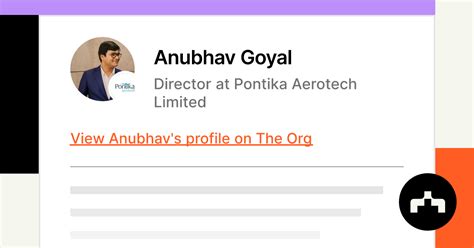 Anubhav Goyal Director At Pontika Aerotech Limited The Org