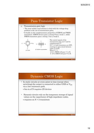 CMOS Topic 6 Designing Combinational Logic Circuits PDF