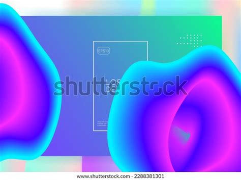 Liquid Fluid Psychedelic Screen Ui Design Stock Vector Royalty Free