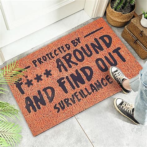 Flidrunest Funny Doormat Welcome Mat Floor Mats Slip And Easy To