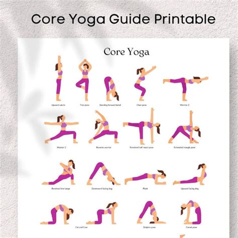 Printed Posture Chart Etsy