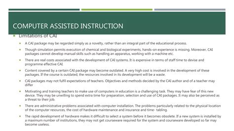 Computer Assisted Instruction Pptx