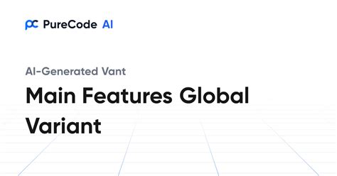 build great vant main features global variant components faster using