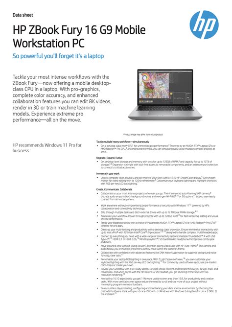 The Inch Hp Zbook Fury G Merging Two Workstations Into One