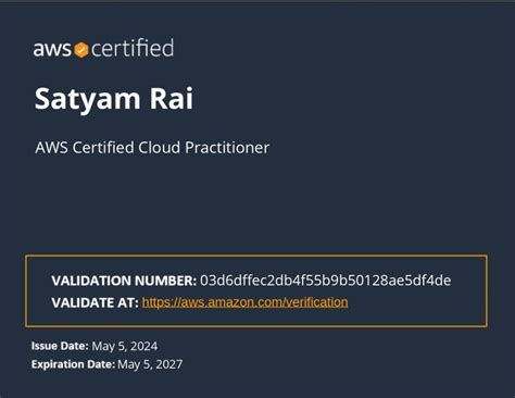 Satyam Rai On Linkedin Awscertified Cloudpractitioner Aws
